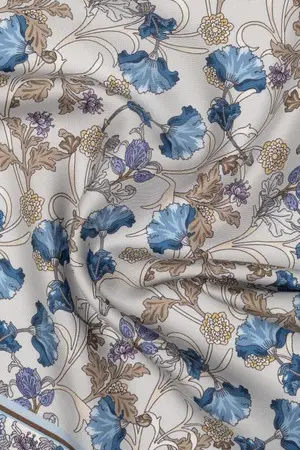 ELIZABETTA Ravellosilk Pocket Square For - Blue