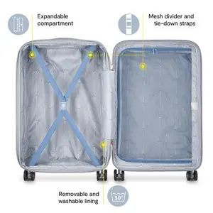 DELSEY PARIS Cruise 3.0 Hardside Expandable Large Checked Spinner Luggage - Graphite
