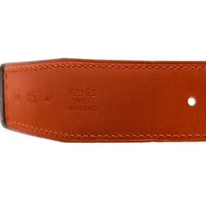Hermès Constance Reversible Belt Leather Medium - White