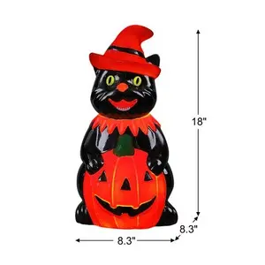 MR. HALLOWEEN 18 In. Outdoor Cat Lit Blow Mold