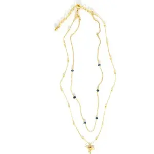 FAIR ANITA Hummingbird Lapis Convertible Necklace