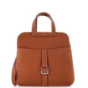 Hermès Halzan Bag Clemence 31 - Gold