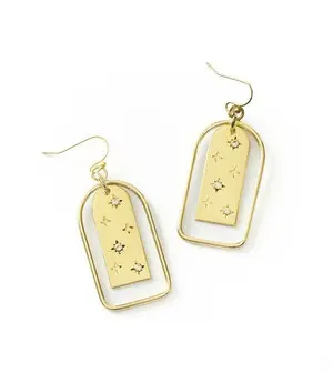 MATR BOOMIE Sitara Starry Archway Earrings - Gold