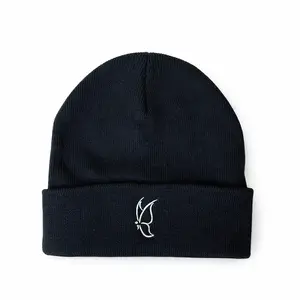 CONSCIOUS INK Semicolon Butterfly Manifest Beanie - Black