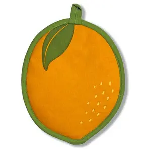 THE NEIGHBORGOODS Tomato & Lemon Pot Holders Set Of 2
