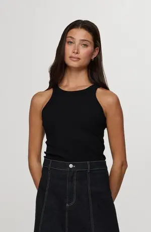 BY TESS COLLECTION Ribbed Tank Twinset