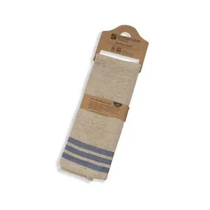 SUSTAINABLE THREADS Handwoven Kora Cotton Kitchen Towels - Blue