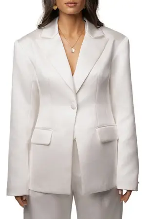 JLUXLABEL Victoria Satin Blazer