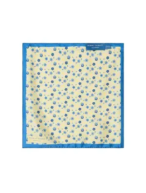 Robert Talbott York Flower Multi Pocket Square - Yellow