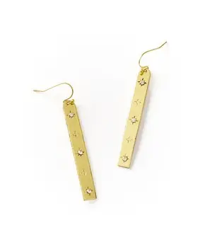 MATR BOOMIE Sitara Starry Linear Earrings - Gold
