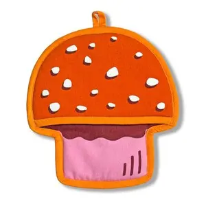THE NEIGHBORGOODS Mushroom Tea Towel And Pot Holder Set