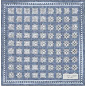 Robert Talbott Colton Reversible Neat/pocket Square - Blue