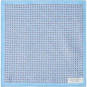 Robert Talbott Colton Reversible Neat/pocket Square - Light Blue