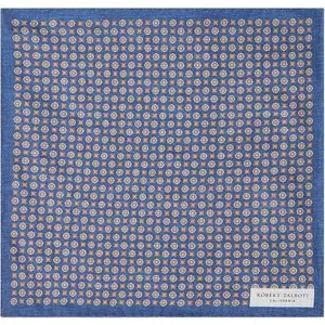 Robert Talbott Colton Reversible Neat/pocket Square - Navy