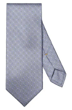 Eton Medallion Silk Neck Tie - Medium Purple