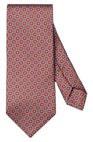 Eton Medallion Silk Neck Tie - Red