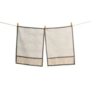 SUSTAINABLE THREADS Kora Cotton Kitchen Towels - Teacake