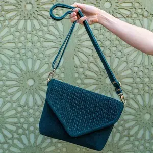 AMASOUK Suede Woven Everyday Bag