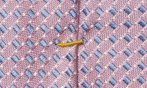 Eton Micro Silk Jacquard Neck Tie - Medium Pink