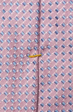 Eton Micro Silk Jacquard Neck Tie - Medium Pink