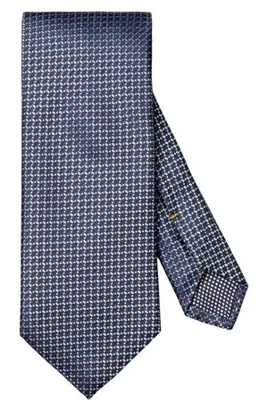 Eton Micro Silk Jacquard Neck Tie - Navy
