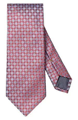 Eton Medallion Silk Neck Tie - Red