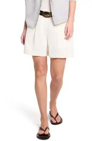 TWP Cisco Pleated Wide-leg Shorts