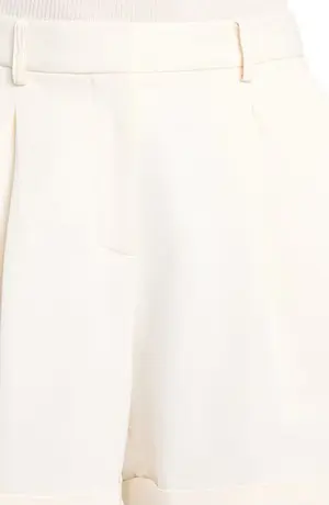 TWP Cisco Pleated Wide-leg Shorts