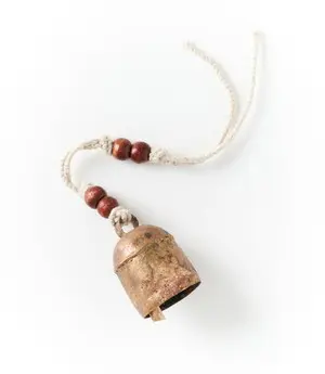 MATR BOOMIE 4.5" Rustic Noah Cow Bell Wind Chimehand Tuned - Gold