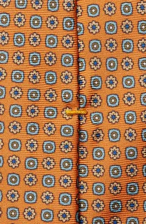 Eton Micro Floral Silk Neck Tie