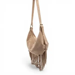 BOLSA NOVA Dallas Suede Fringe Hobo Bag