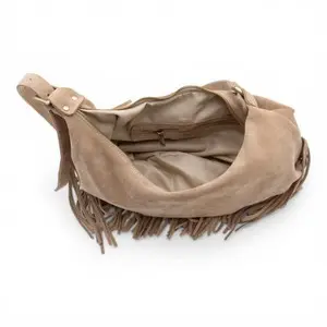 BOLSA NOVA Dallas Suede Fringe Hobo Bag