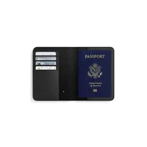 SATECHI Vegan Leather Findall Passport Cover - Black