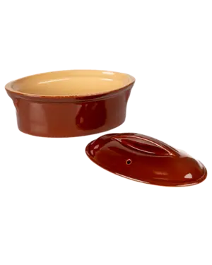 UNE VIE NOMADE Vintage Oval Lidded Baking Dish