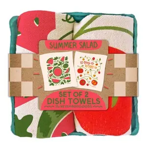 THE NEIGHBORGOODS Summer Saladdish Towel Set Of 2 - Red