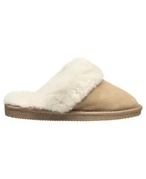 French Connection Sheepskin Scuff Slipper - Slate