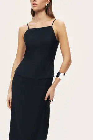 NOCTURNE Spaghetti Strap Maxi Dress