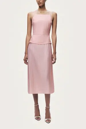 NOCTURNE Spaghetti Strap Maxi Dress - Pink
