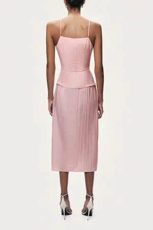 NOCTURNE Spaghetti Strap Maxi Dress - Pink