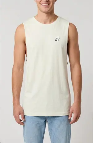 DALIX Ghost Lightweight Jersey Tank - Ecru