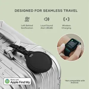SATECHI Vegan Leather Findall Luggage Tag - Black