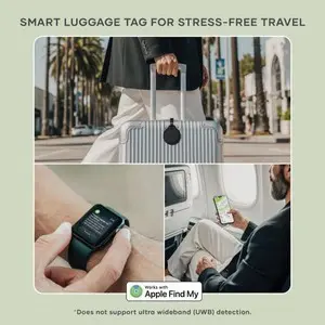 SATECHI Vegan Leather Findall Luggage Tag - Black