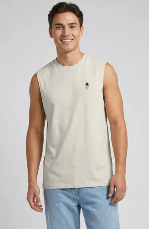 DALIX Astronaut Midweight Jersey Tank - Ecru