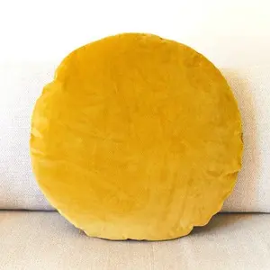 PAZAR STUDIO The Large Circle In Velvet - Mustard