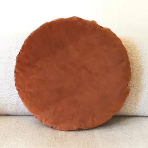 PAZAR STUDIO The Large Circle In Velvet - Rust