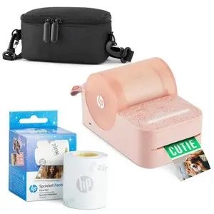 HP Sprocket Panorama Photo Starter Bundle - Pink
