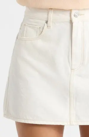 Paige Bobbi Denim Miniskirt