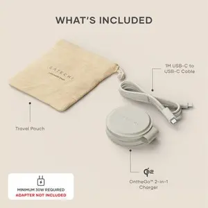 SATECHI Onthego 2 In 1 Charger - Sand