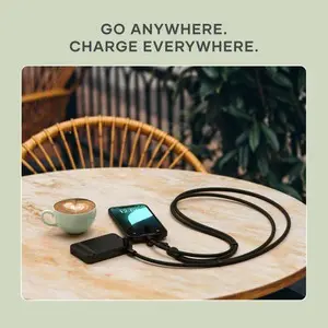 SATECHI Onthego Usb C Lanyard Cable - Black