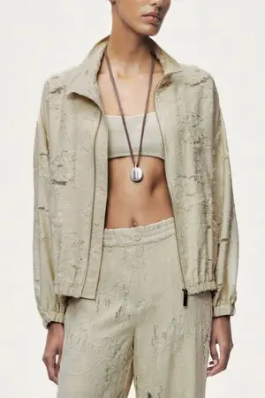 NOCTURNE Jacquard Bomber Jacket